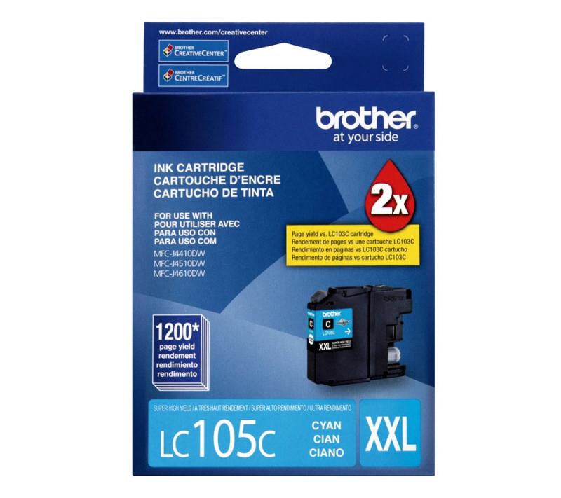 Tinta Brother Lc105c Cyan J4410dw J4510dw J6720dw